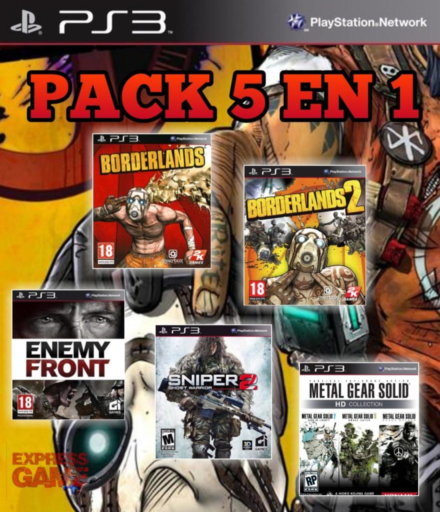 Pack 5 en 1 – PS3 Digital – Express Game